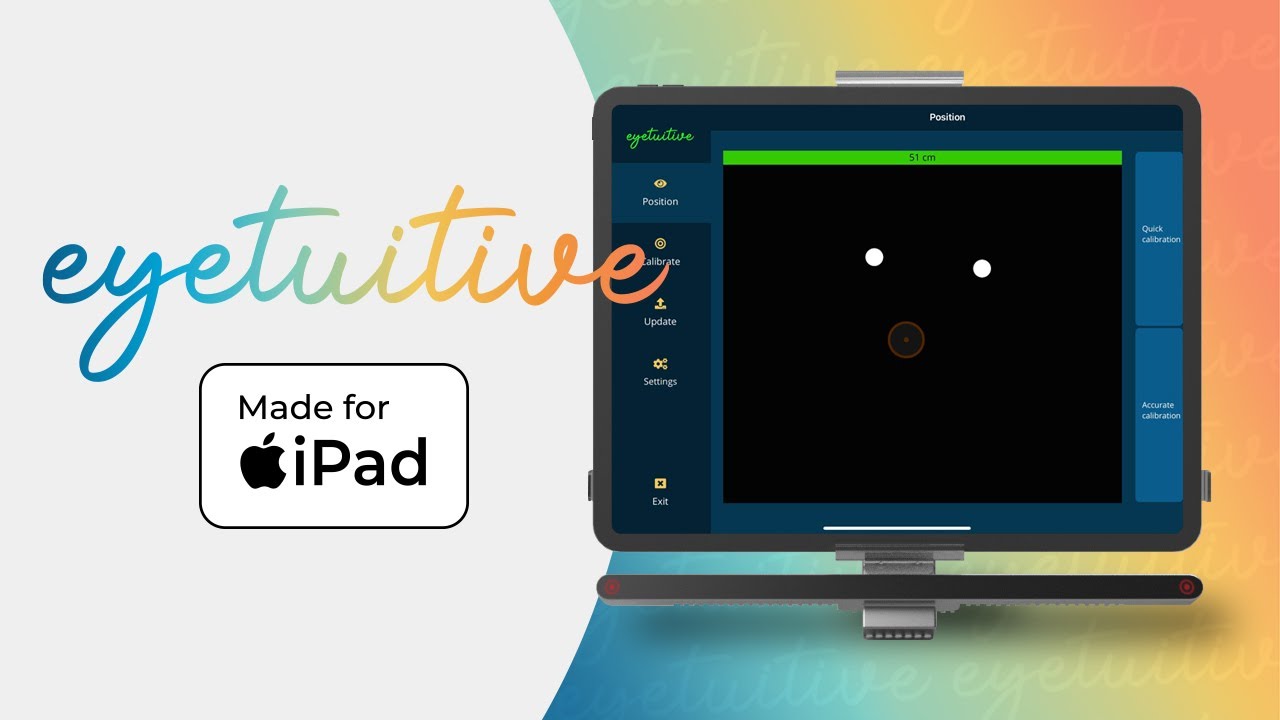 eyetuitive eye tracker for iPad and Windows