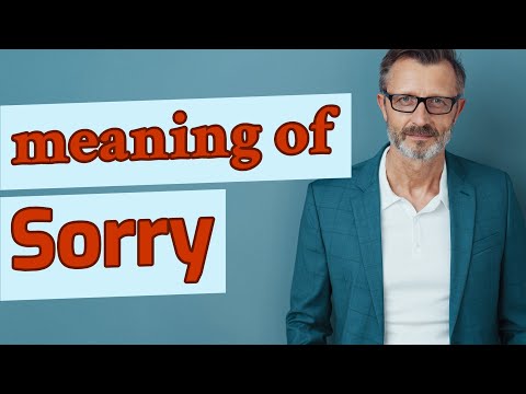 Sorry | meaning of Sorry
