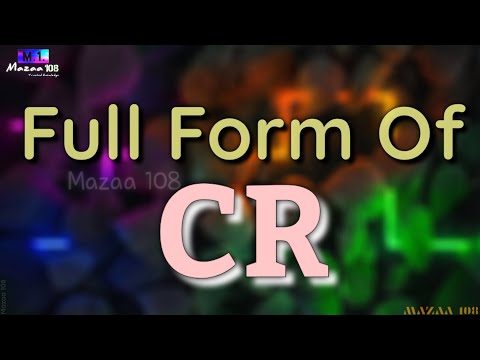 Full Form of CR | CR full form | CR means | CR Stands for | CR फुल फॉर्म | What is CR | #BloodTest