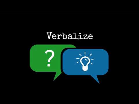 Intro to the 3 Vs: Visualize, Verbalize, Verify