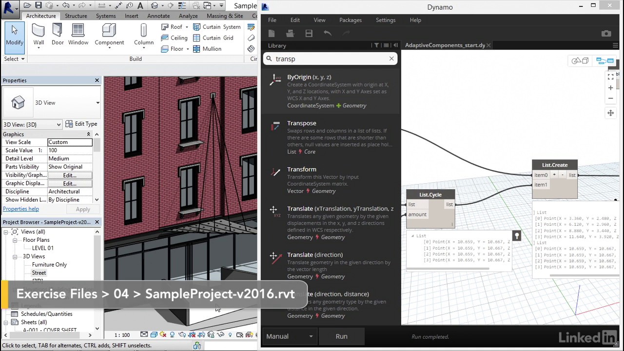 Dynamo Tutorial - Placing adaptive components