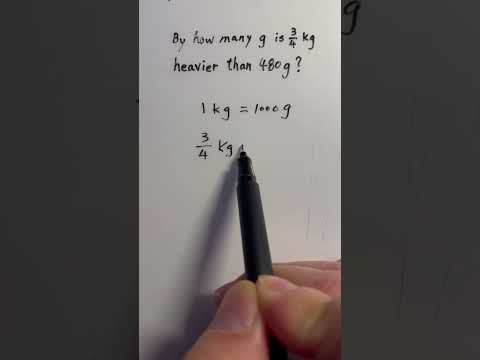 By how many g is 3/4 kg heavier than 480g?