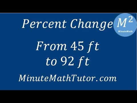 Percent Change - From 45 ft to 92 ft