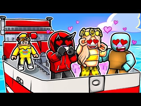 Trapped On A CRUISE With MANGOS SISTER In Roblox