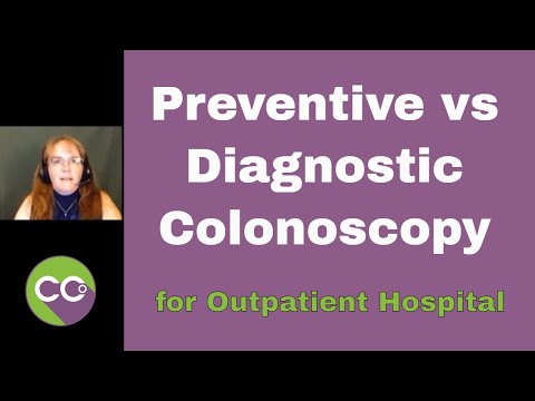 Preventive vs Diagnostic Colonoscopy for Outpatient Hospital