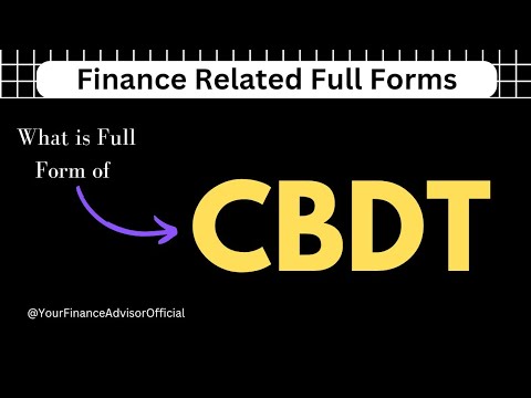 full form of CBDT ! CBDT ka full form kya hota hai