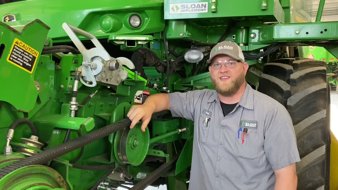 How to repair a variable speed feeder house drive on John Deere S-Series combines.