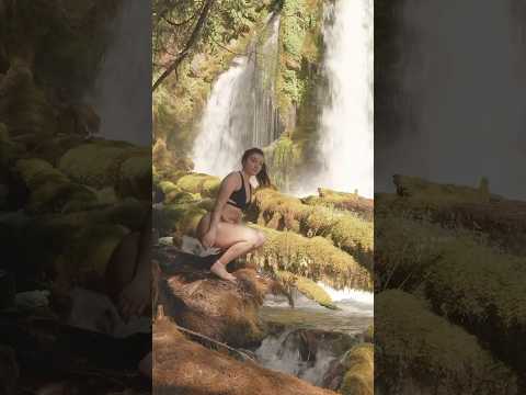 Scouting out a waterfall! #waterfall #youtubeshorts #beautifuldestinations #nature #outdoors #travel