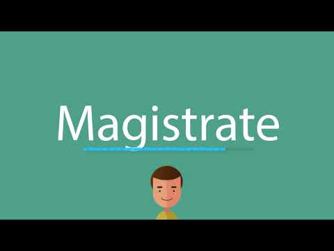 Magistrate pronunciation