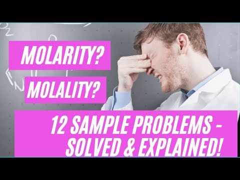 UNITS OF CONCENTRATION WITH SAMPLE PROBLEMS | Chemistry Lesson #3