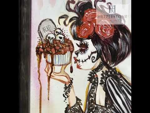 Todd White Original Painting Day of the Dead Oil