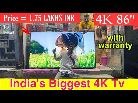 India’s Biggest Tv Ever !! cheapest Smart Tv Shop in Delhi | 4K, Android, Smart | Samar khan