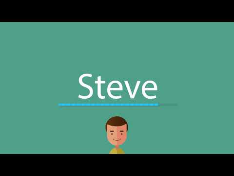 How to pronounce Steve