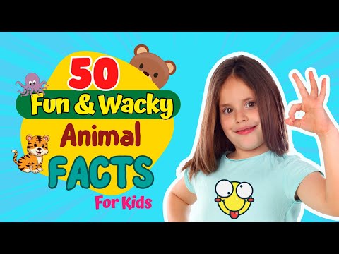 50 Fun & Wacky Animal Facts for Kids! | Amazing & Crazy Animal Facts You Wonโt Believe!