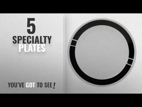 Best Specialty Plates [2018]: Corelle Urban Black Lunch Plate- Set of 6