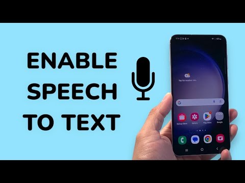 How To Enable Voice Input Speech To Text On Keyboard On Samsung Galaxy