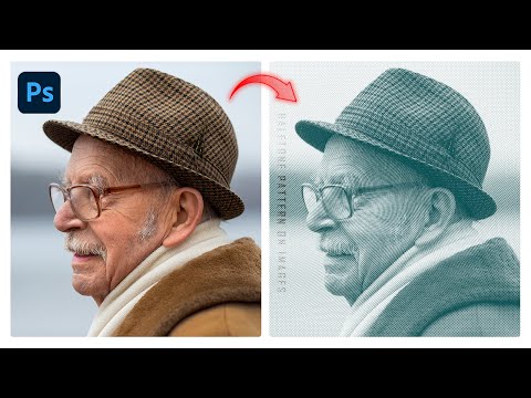 Halftone Pattern on Images | Halftone Effect | Photoshop Tutorial