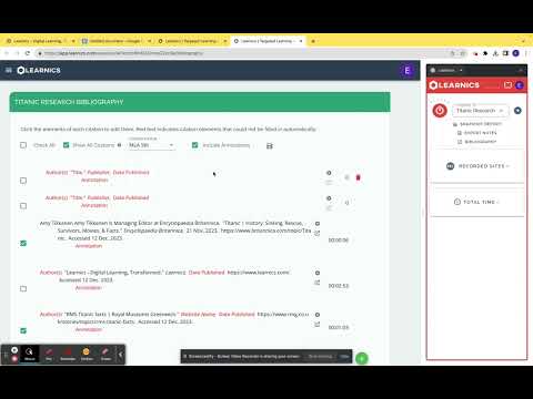 Bibliography feature