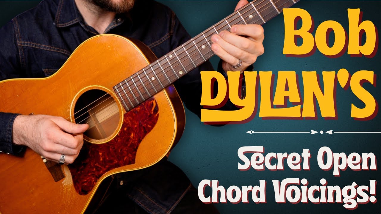 Bob Dylan's Beautiful Open Chords & Picking Patterns! Fingerstyle Acoustic Guitar Lesson