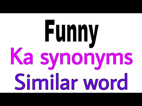 Synonyms of Funny | Funny ka synonyms | similar word of Funny | synonym of Funny