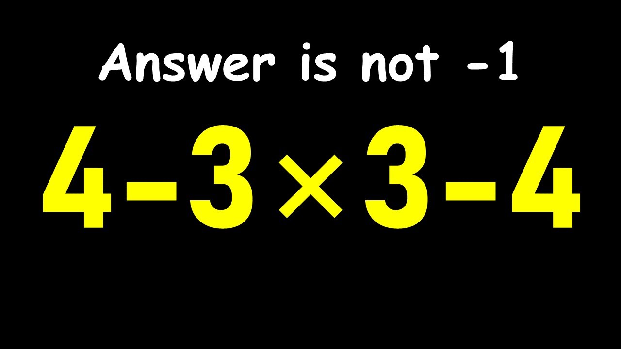 Try Solving This Tricky Math Expression!