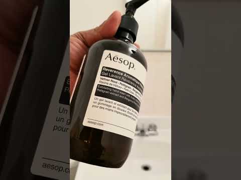 Minimalist Bathroom Essentials feat. products from Aesop.