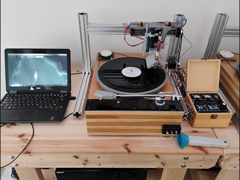 Cutting a record (as opposed to embossing one) on a home-made lathe