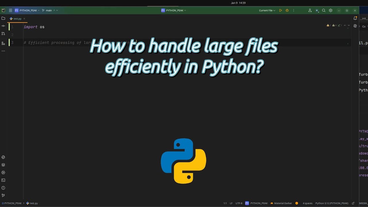 How to handle large files efficiently in Python? Python Hack Efficient Large File Processing