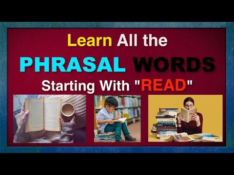 Learn All the PHRASAL WORDS Starting with READ