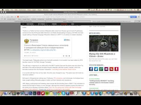 Russia caught editing Wikipedia entry about downed Malaysian airliner
