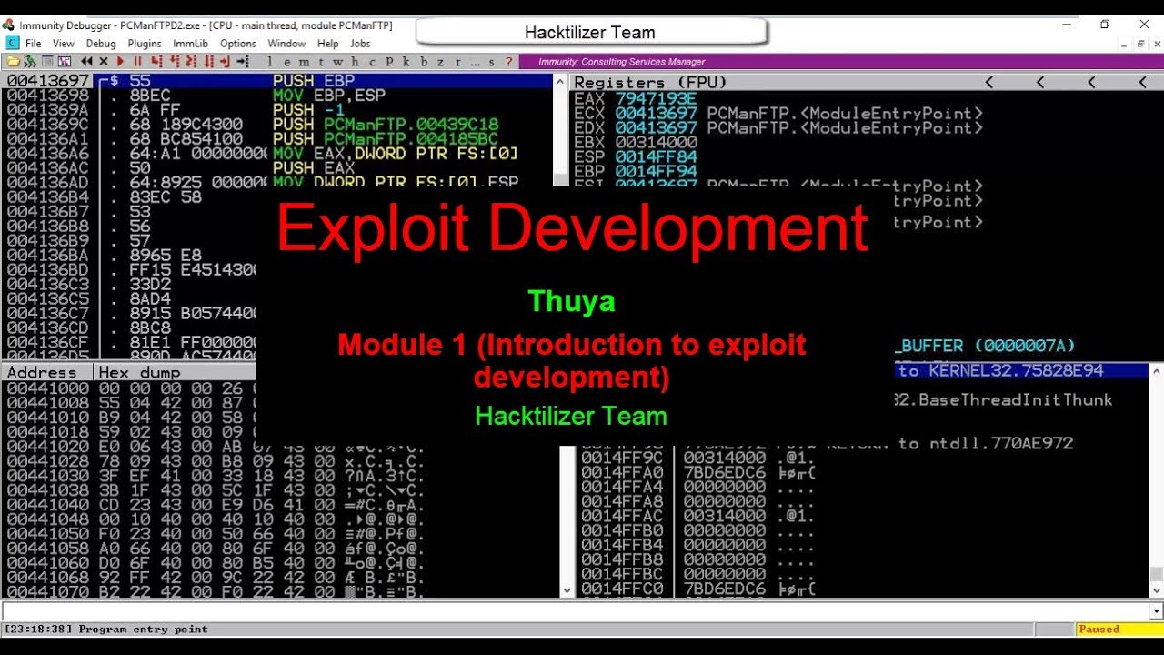 Module 01 Introduction to Stack Based Overflows (Exploit Development tutorial series)