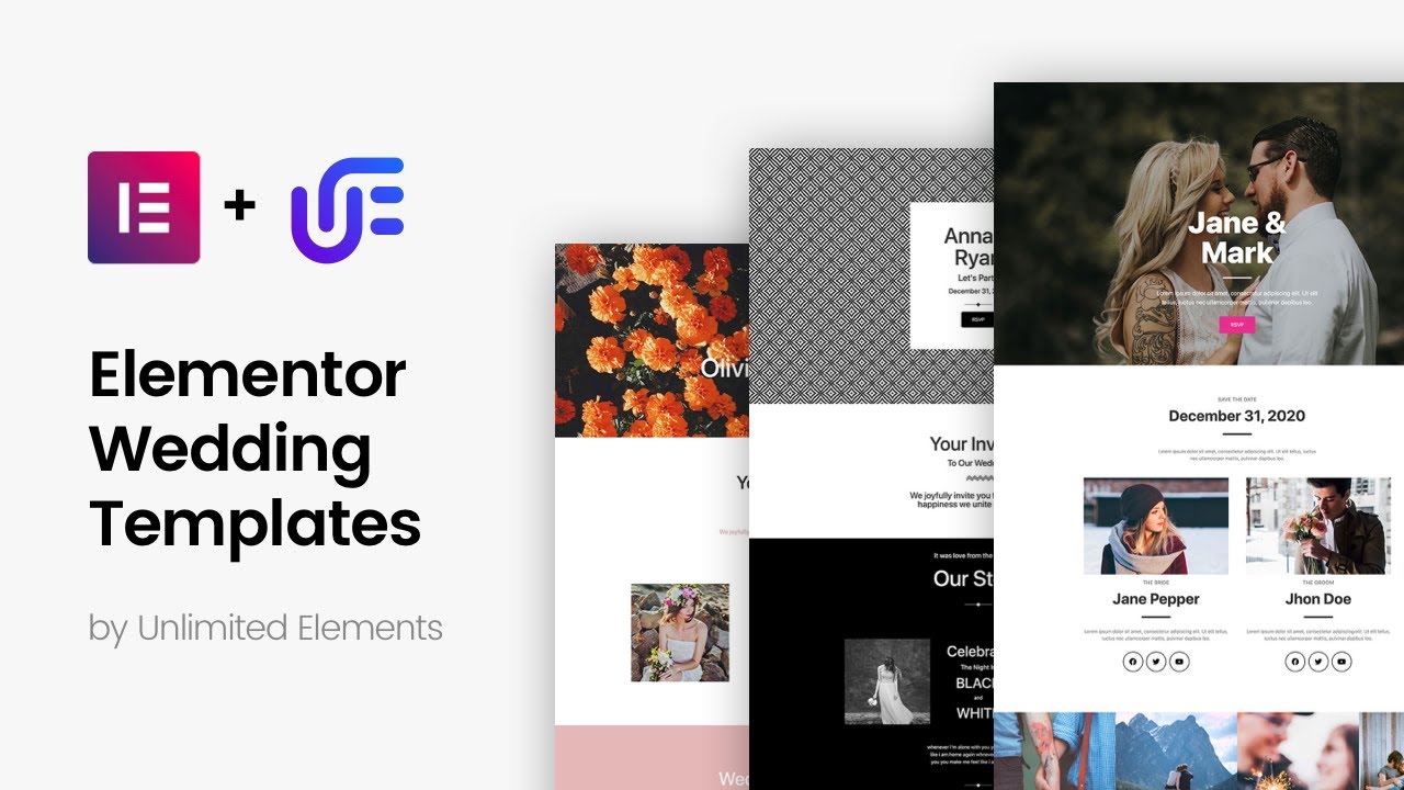 Wedding Template Kit for Elementor