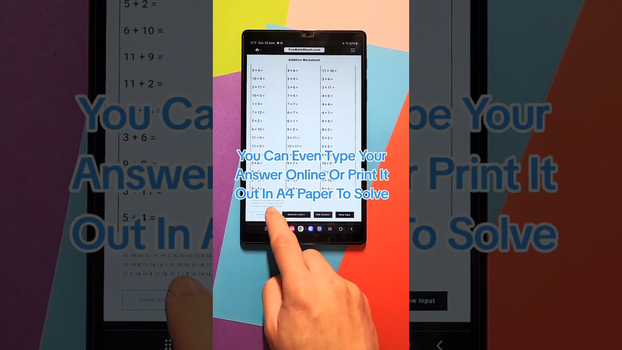 Solve Math Worksheet At FunMathSheet.com #mathematics #math #teachers #parenting #worksheetsforkids