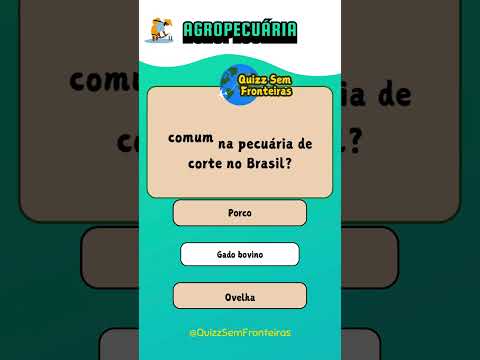 🌾 "Quanto você sabe sobre agropecuária? Teste seus conhecimentos agora!" 🚜 | Quiz de Agropecuária