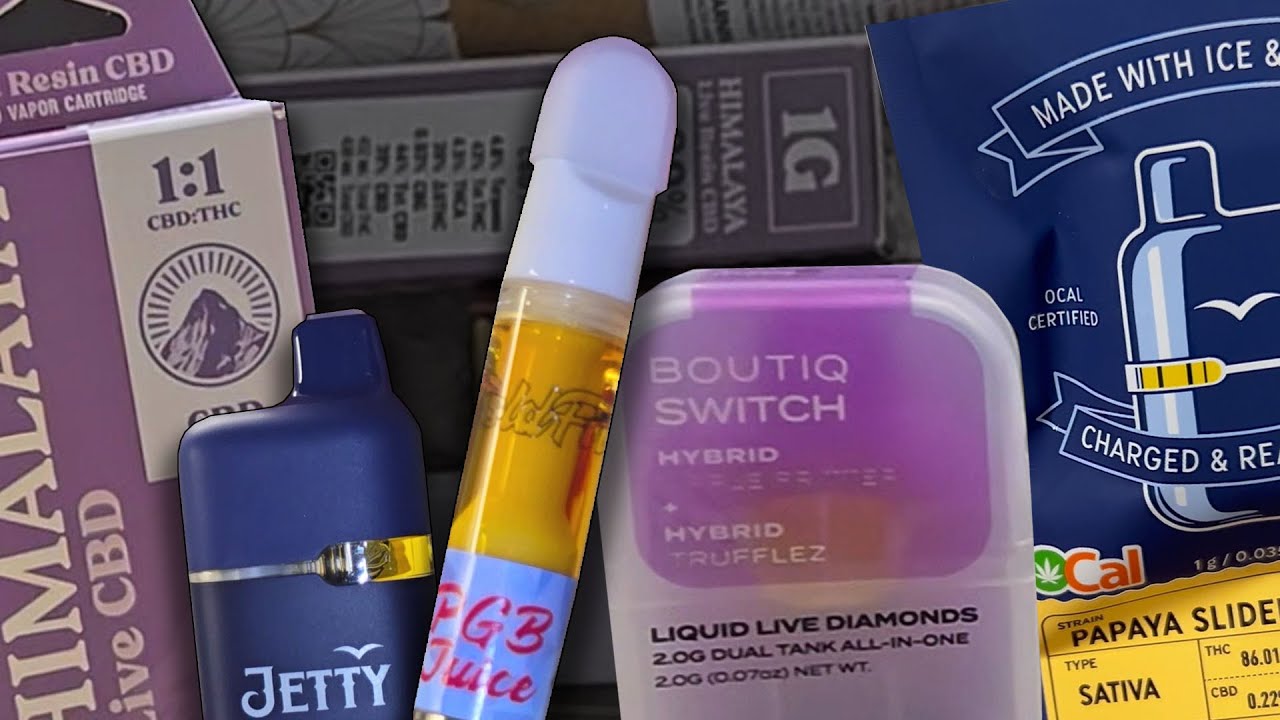 Ultimate Cart Review | Trash to Gas! Ranking Different 10 Different Cali Vapes