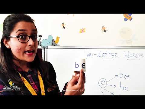 Two Letter Words With Vowel e | English | Little Bees International Play School
