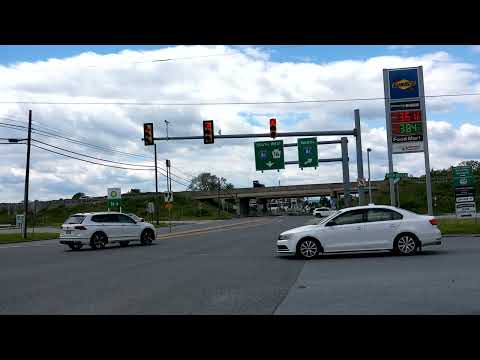 Traffic Lights in Greencastle, PA (PA 16/Buchanan Trail & Antrim Church Rd/John Wayne Dr)