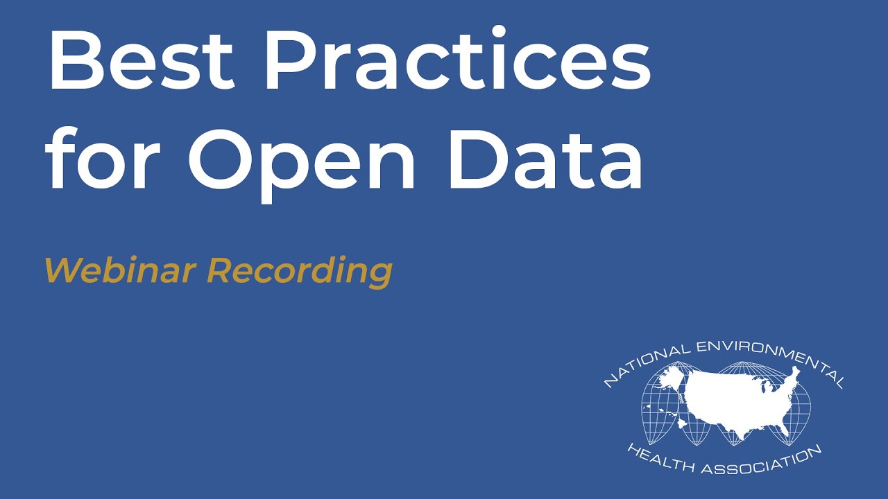 Best Practices for Open Data