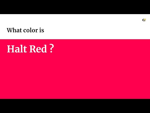 Halt Red color #ff004f hex color - Red color - Cool color ff004f