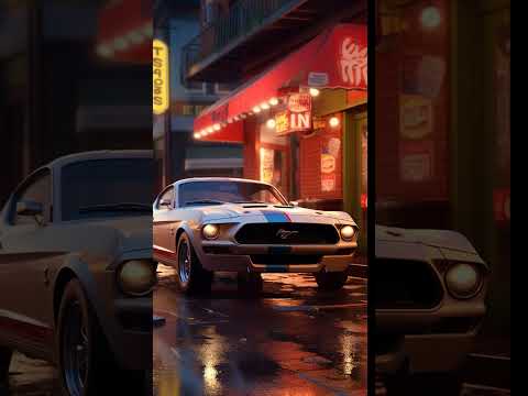 Ford Mustang in Pixar Style