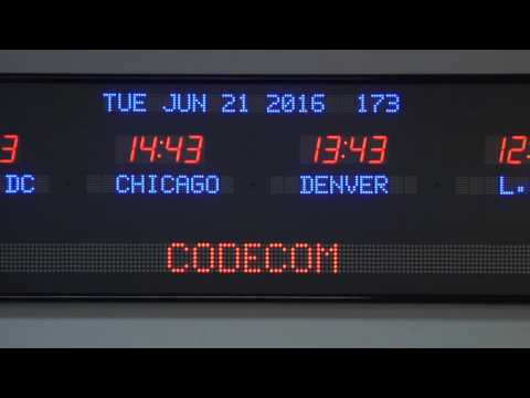 BRG Precision Product's 6789Q-R18B - 6 Zone, Programmable Time Zone Clock