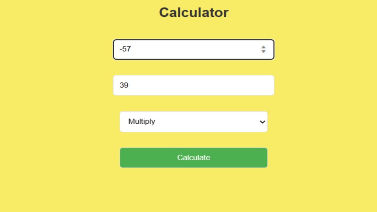 Create Calculator Using Python and Flask