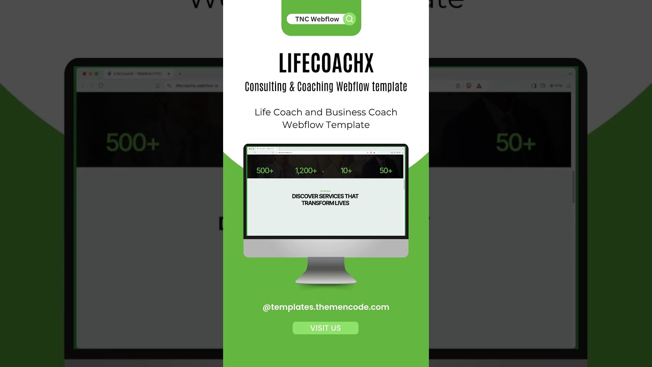 LifeCoachX - Consulting & Coaching Webflow Template