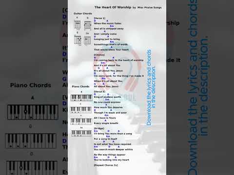 Lyrics and Chords of The Heart Of Worship #music #song #christiansongs #worship #praiseandworship