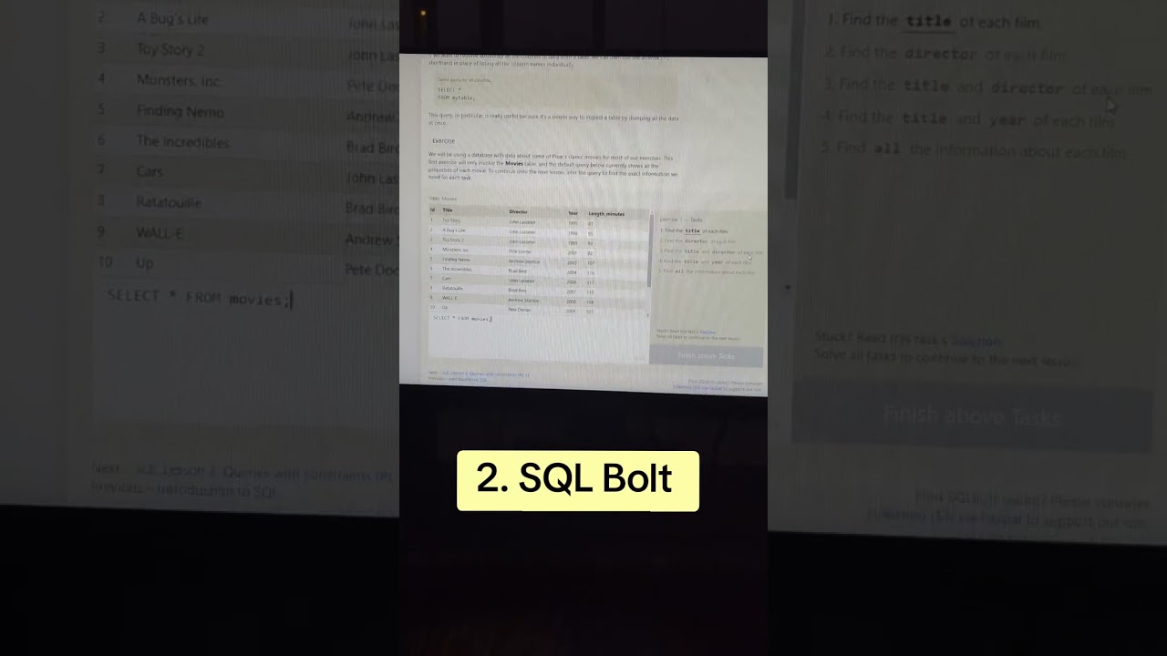 3 online games to learn SQL for FREE: 1