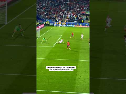Nico Williams scores the 3rd goal for Spain #football #futbol #euro2024 #nicowilliams #lamineyamal