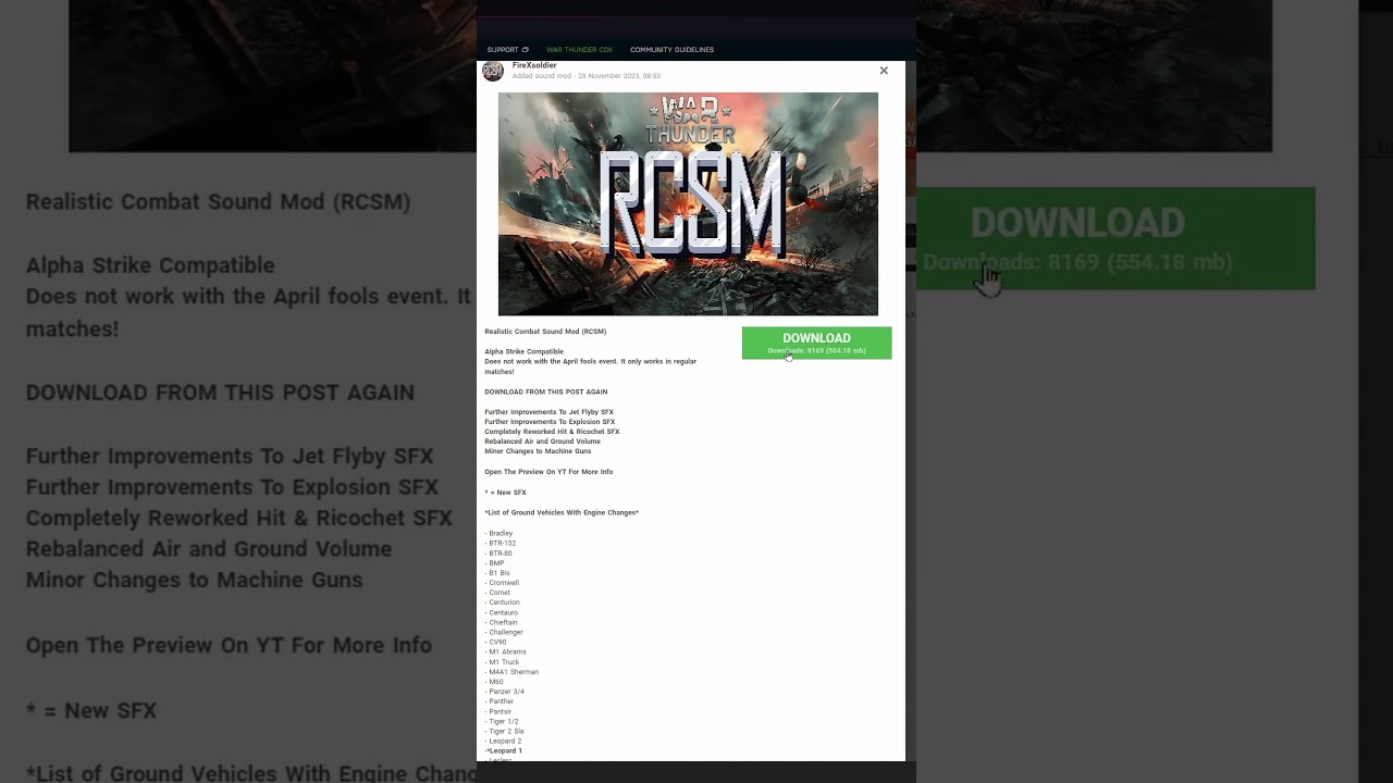 How to install sound mods #warthunder #wt #warthundershorts #warthundertanks #warthunderaviation