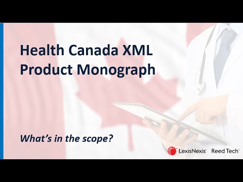 Health Canada XML PM Requirements: What's in the scope?
