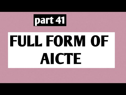 AICTE full form part (41)