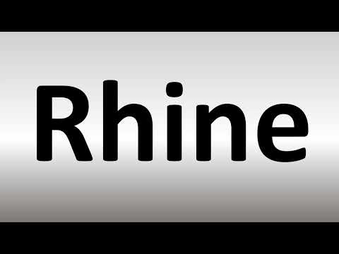 How to Pronounce Rhine